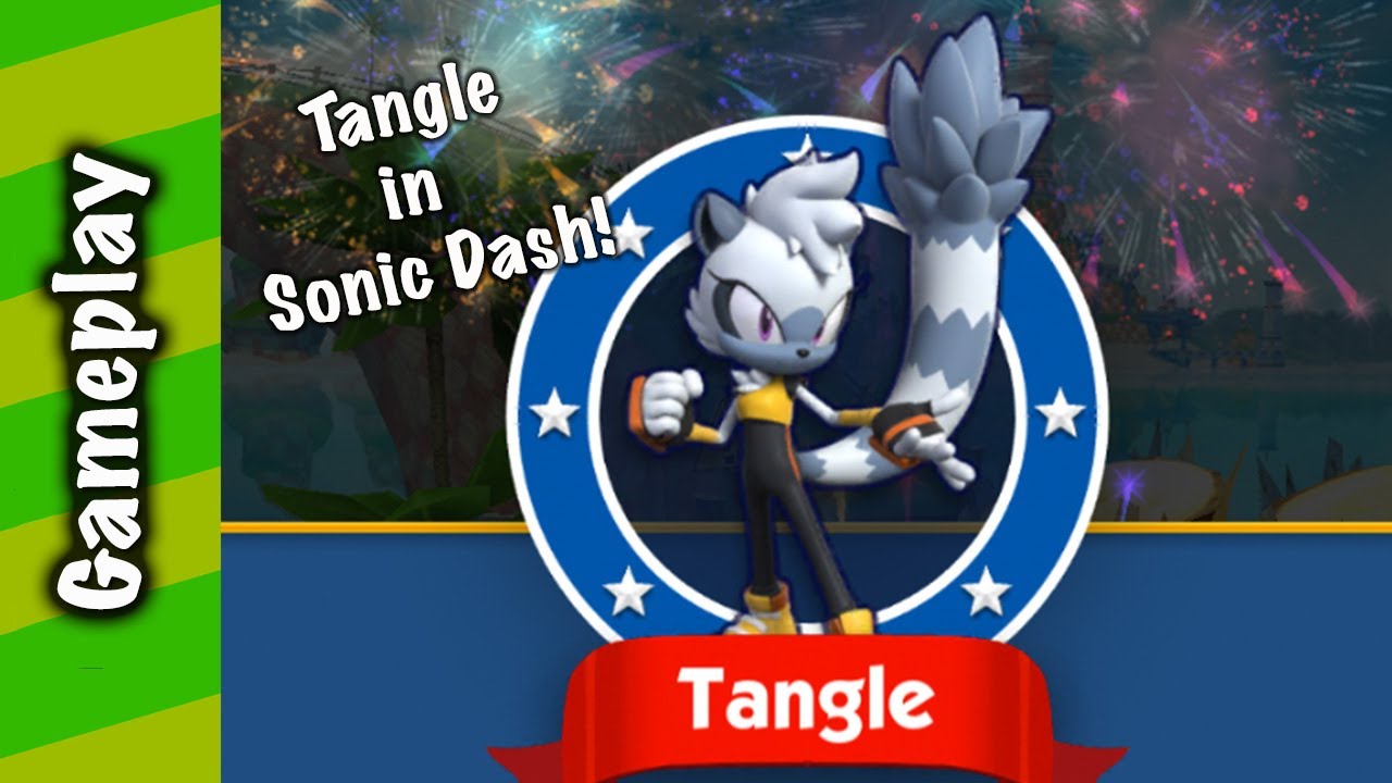 Sonic Dash Tangle The Lemur Gameplay Youtube