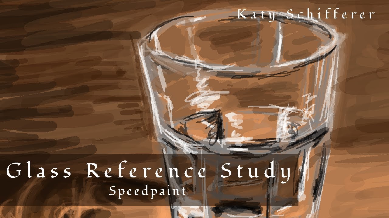 Reference Study: Glass (#Photoshop #Speedpaint) - YouTube