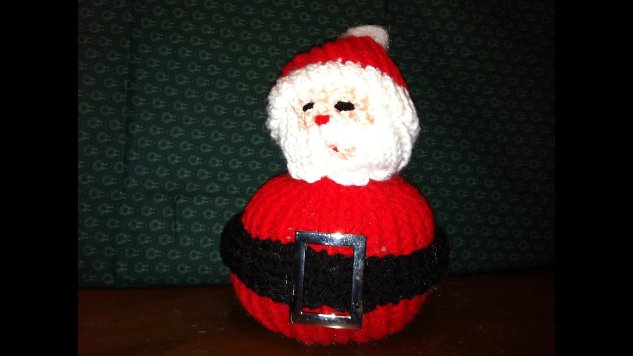 CTF E:178 Loom Knit a Roly Poly Santa Claus - YouTube