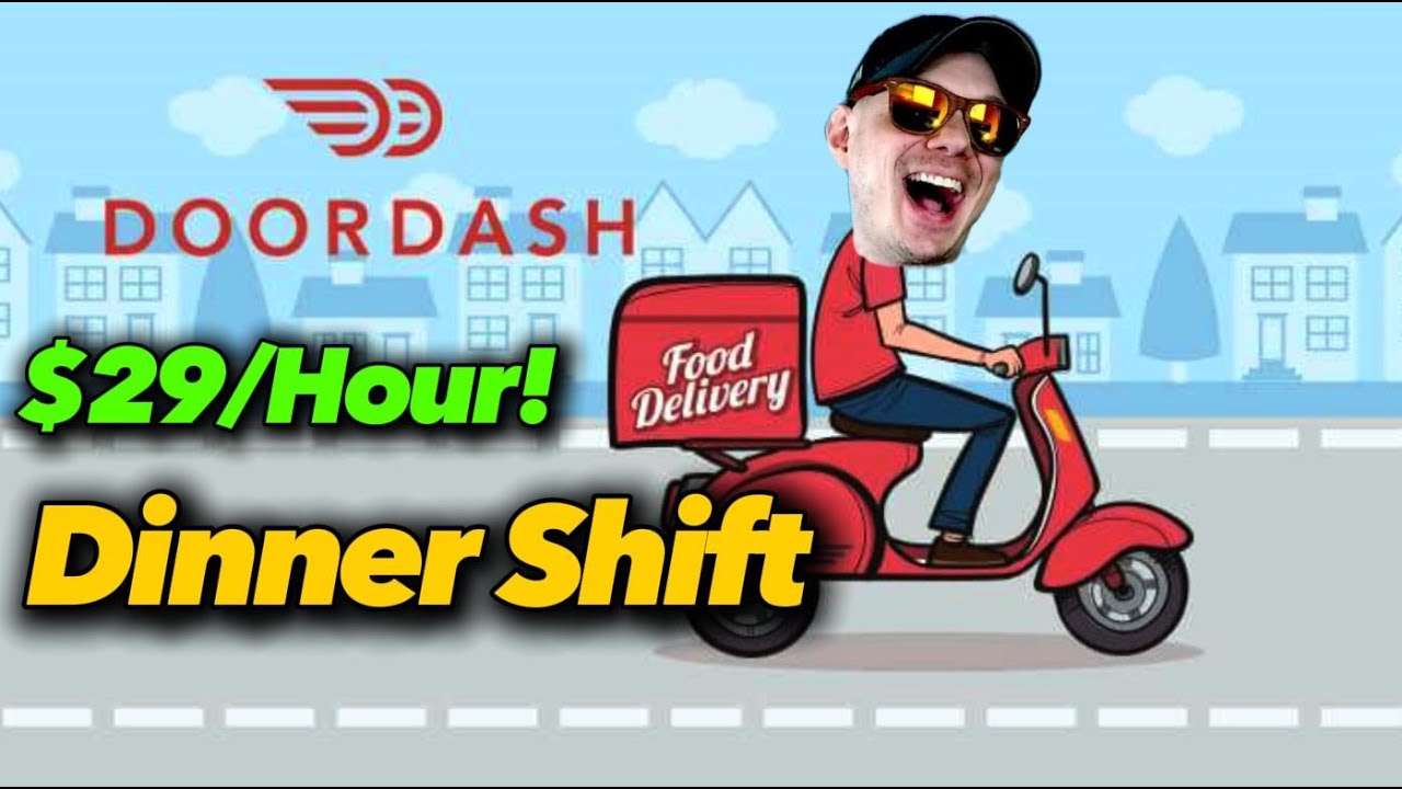 $29 Per Hour Dinner Shift Doordashing - YouTube