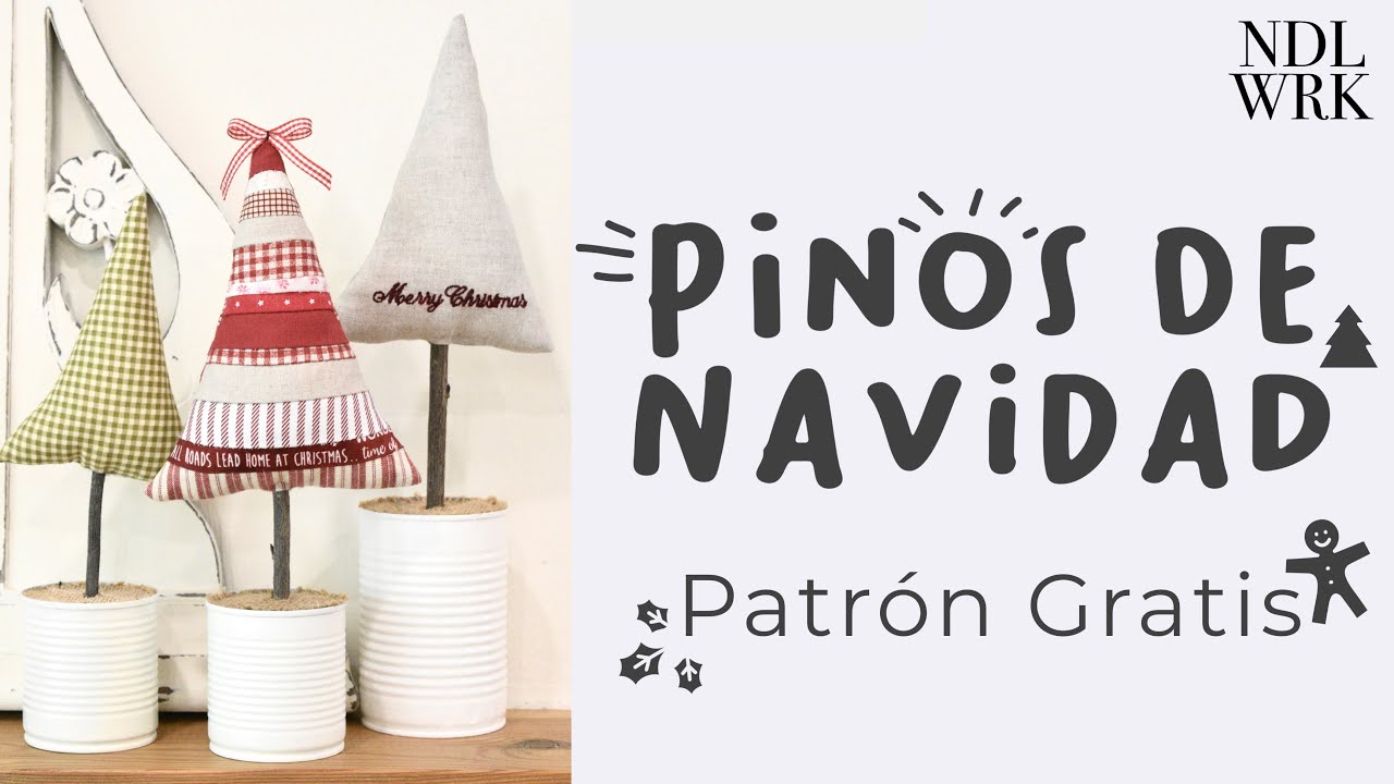 Pinos de Navidad de Patchwork *Foundation Paper Piecing* 3 Tamaños ...