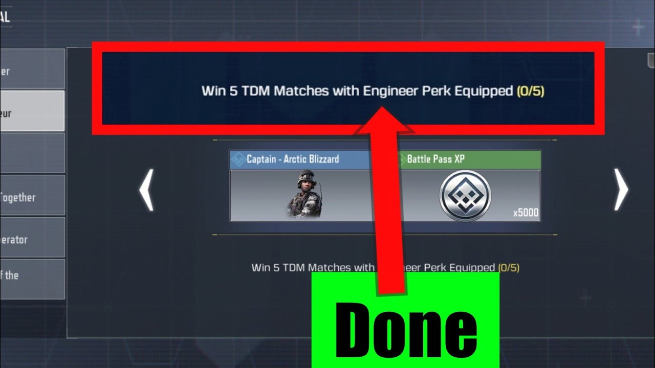 Win 5 tdm matches with engineer perk equipped - YouTube