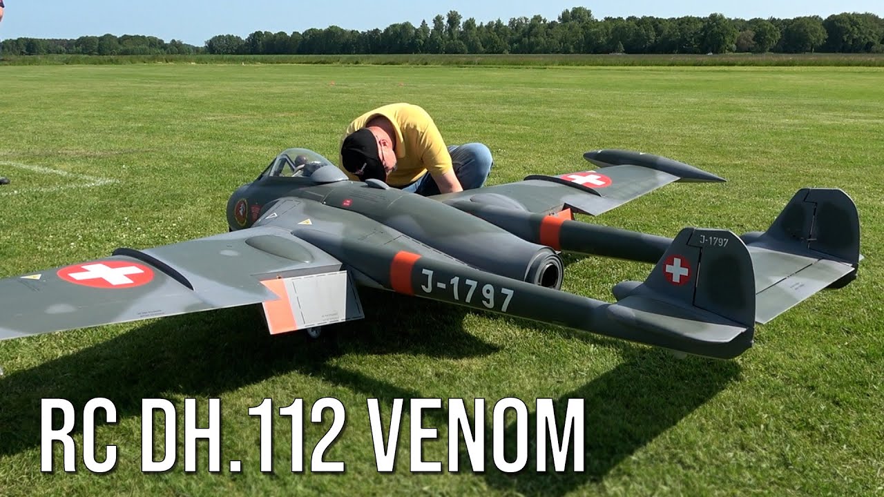 Big RC De Havilland DH.112 Venom – Beautiful Scale Model Flies At ...