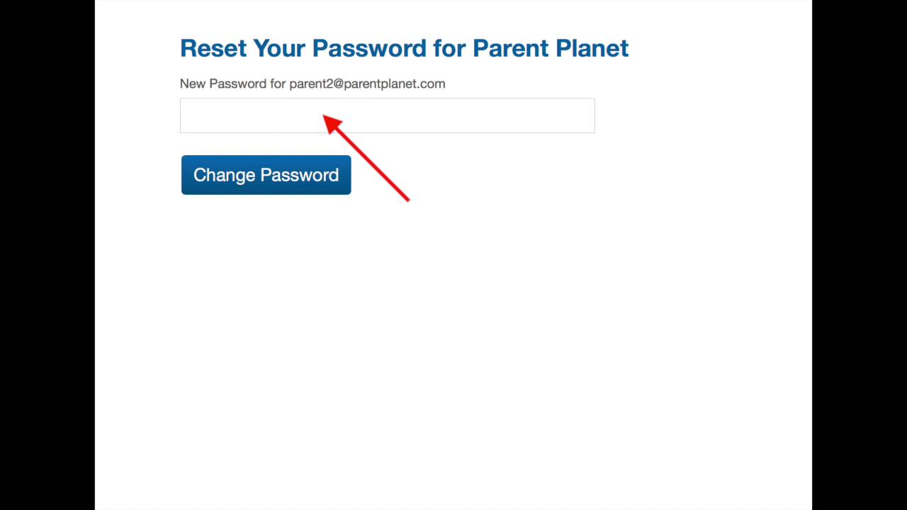 Parent Planet - Reset Password Tutorial - YouTube