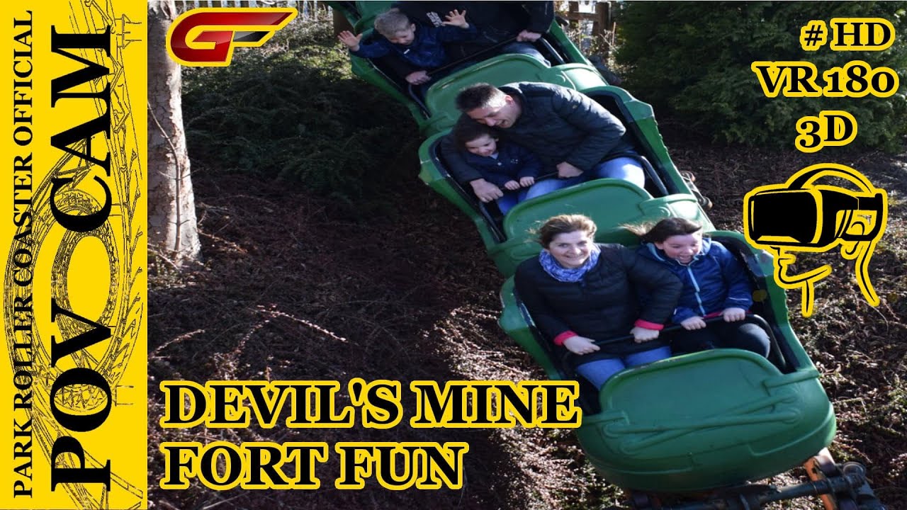 VR180 3D - Devil's Mine - On Ride / POV CAM - Fort Fun - YouTube