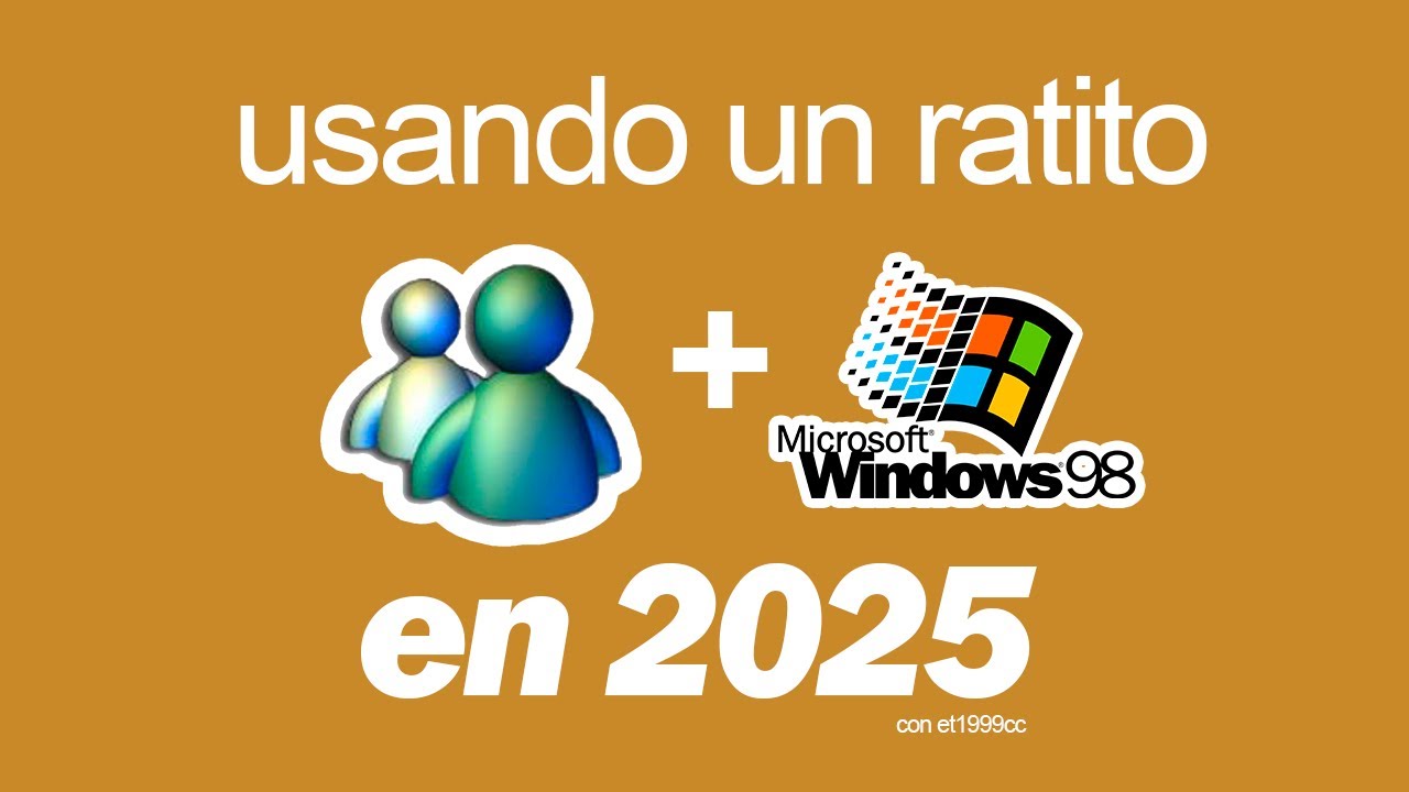Usando MSN MESSENGER EN 2025 en Windows 98 y junto a un compi 💾🫂 - YouTube
