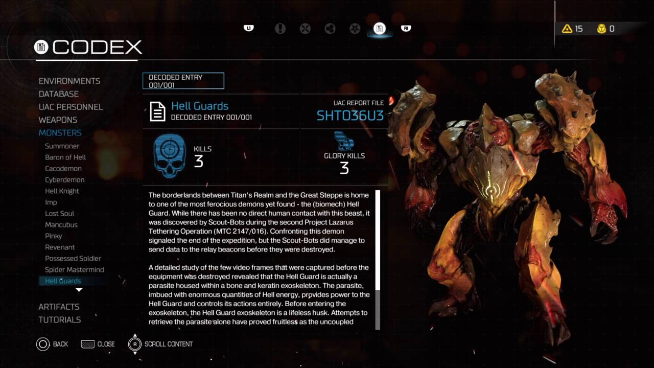 DOOM all codex entries - Monsters - YouTube