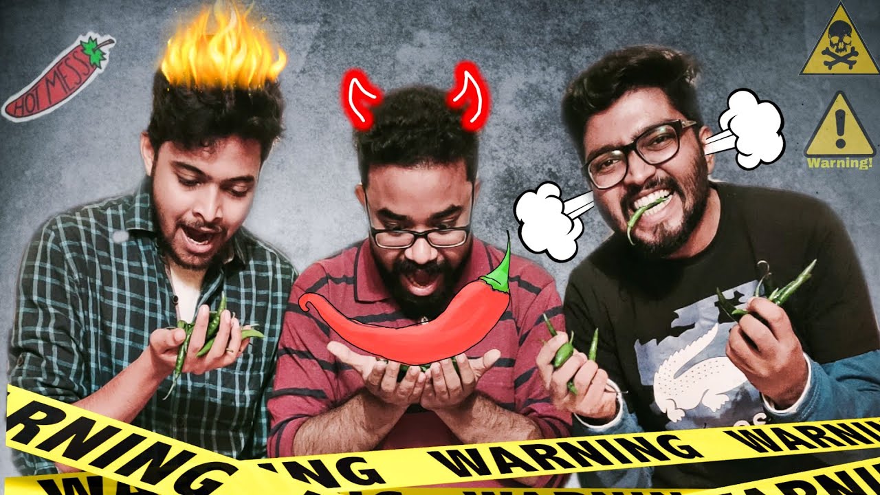 CHILLI CHALLENGE 🔥 || Green Chillis Eating Competition || Epic Food ...