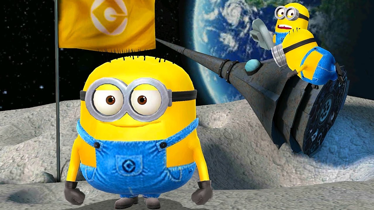 Jerry minion collected 550 stars on the Moon in Bratt's lair map ...