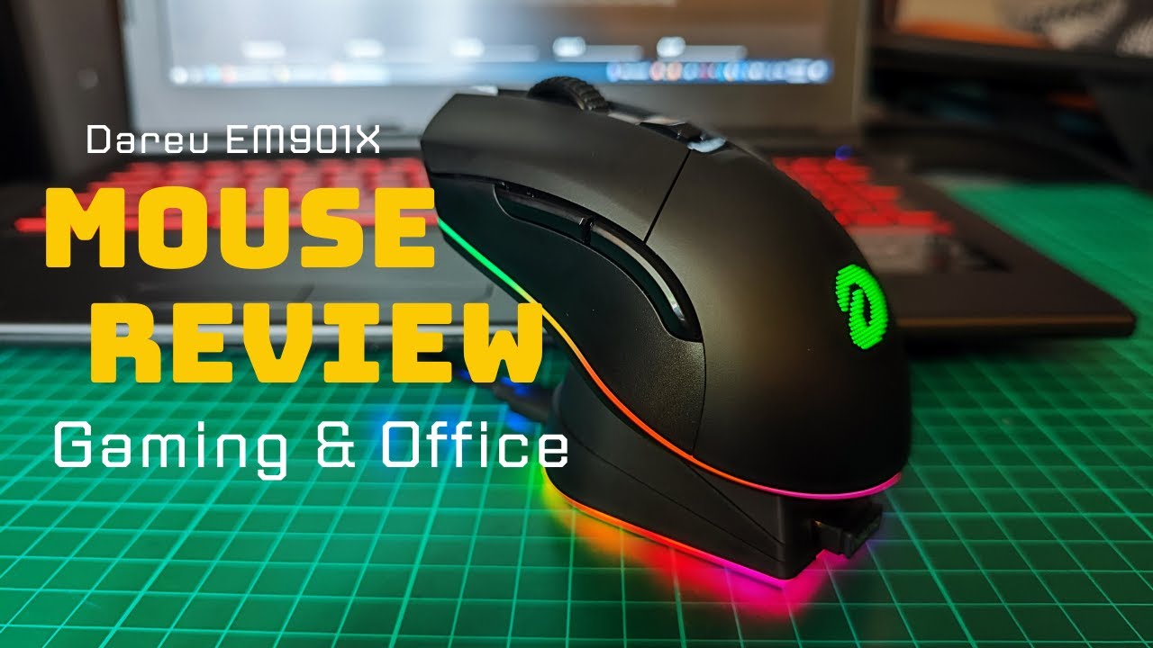 Dareu EM901X Gemini RGB Mouse Review & Application Overview - YouTube