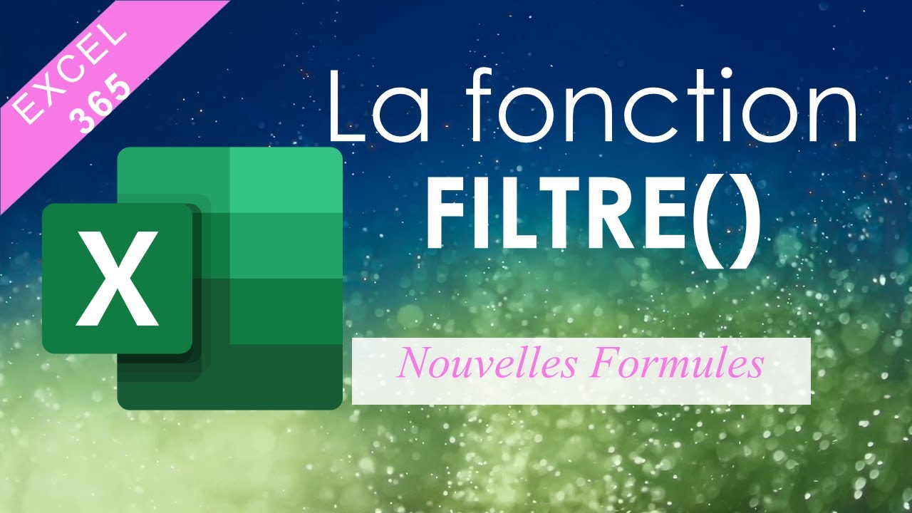 Excel Formule FILTRE - YouTube
