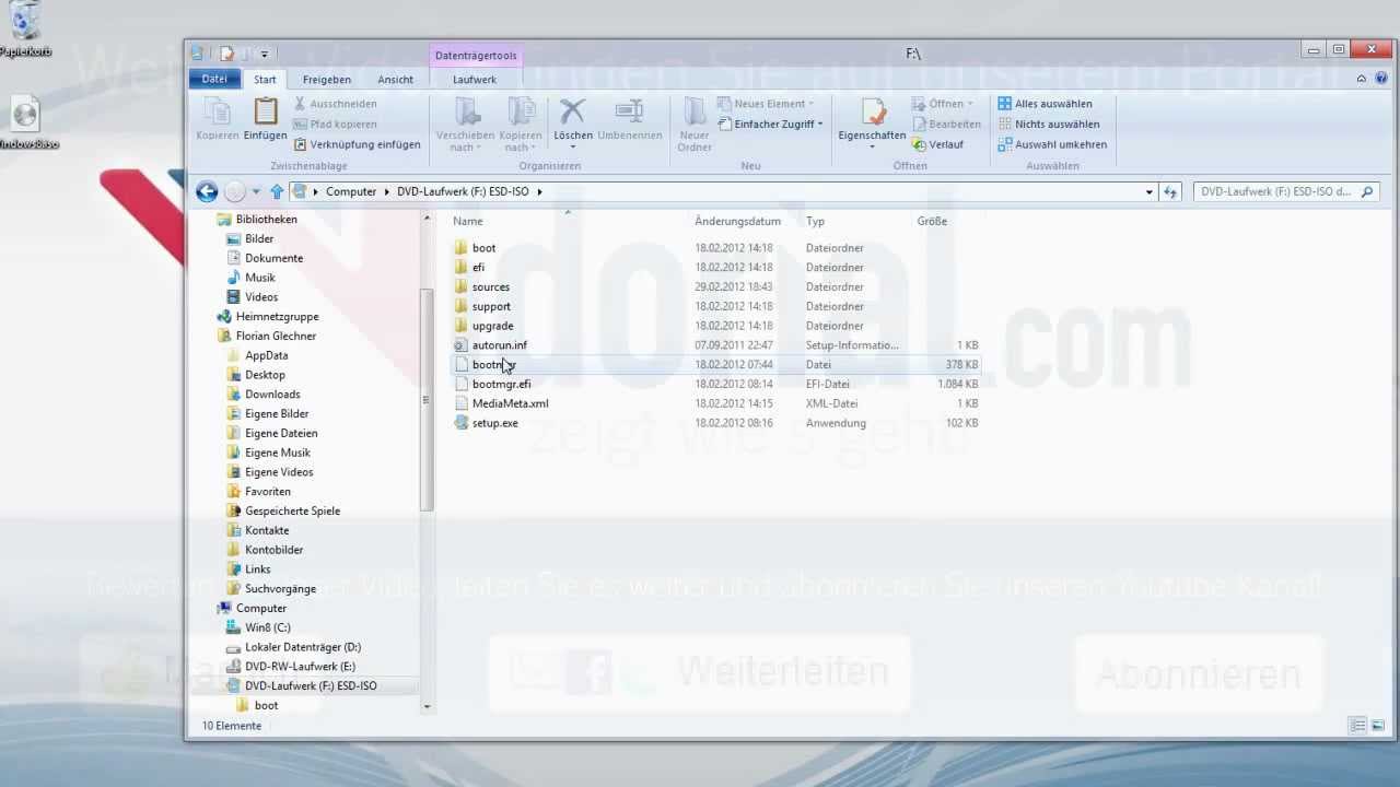 Windows 8 - CD und DVD ISO Images mounten - YouTube