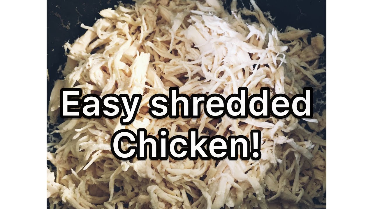 Easy shredded chicken! Homesteading NEW KitchenAid mixer - YouTube