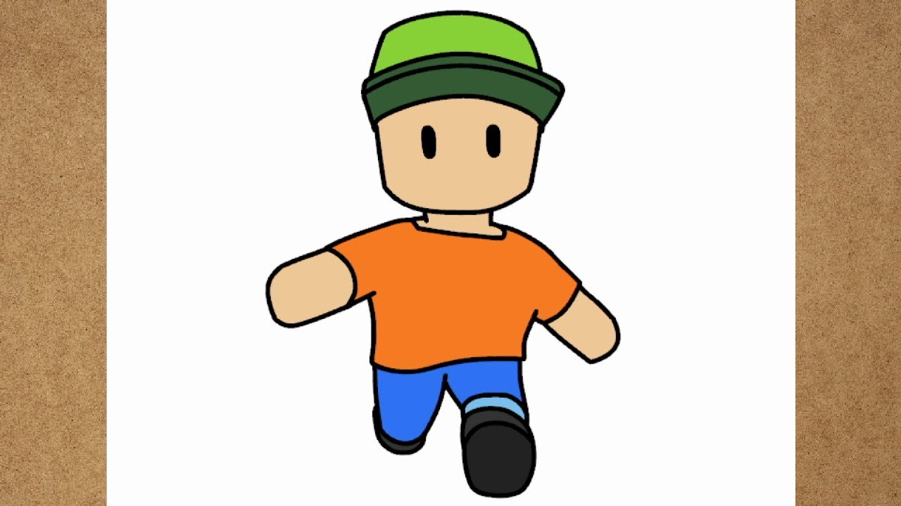 How to draw Mr Stumble running Stumble Guys - YouTube