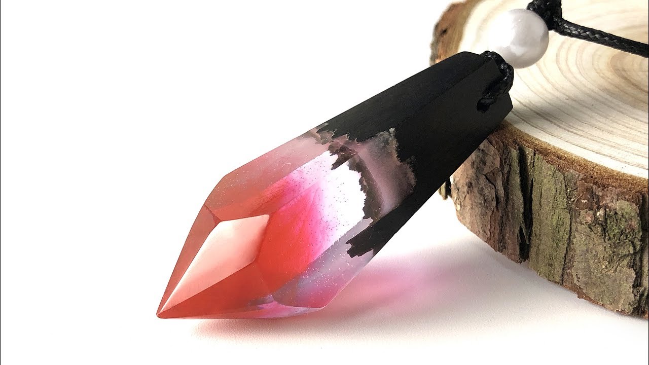 Amazing Fire red pendant/Resin art jewelry/Amazing DIY Ideas epoxy ...
