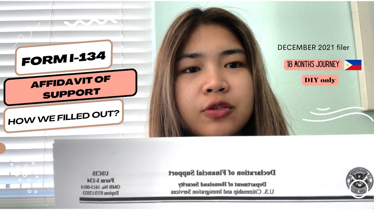 K1 VISA | Our Affidavit of Support or FORM I-134 | How we filled out ...