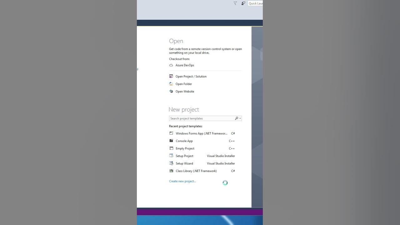 Create New Project in Visual Studio | Learn Visual Studio | Data Science2023 - YouTube