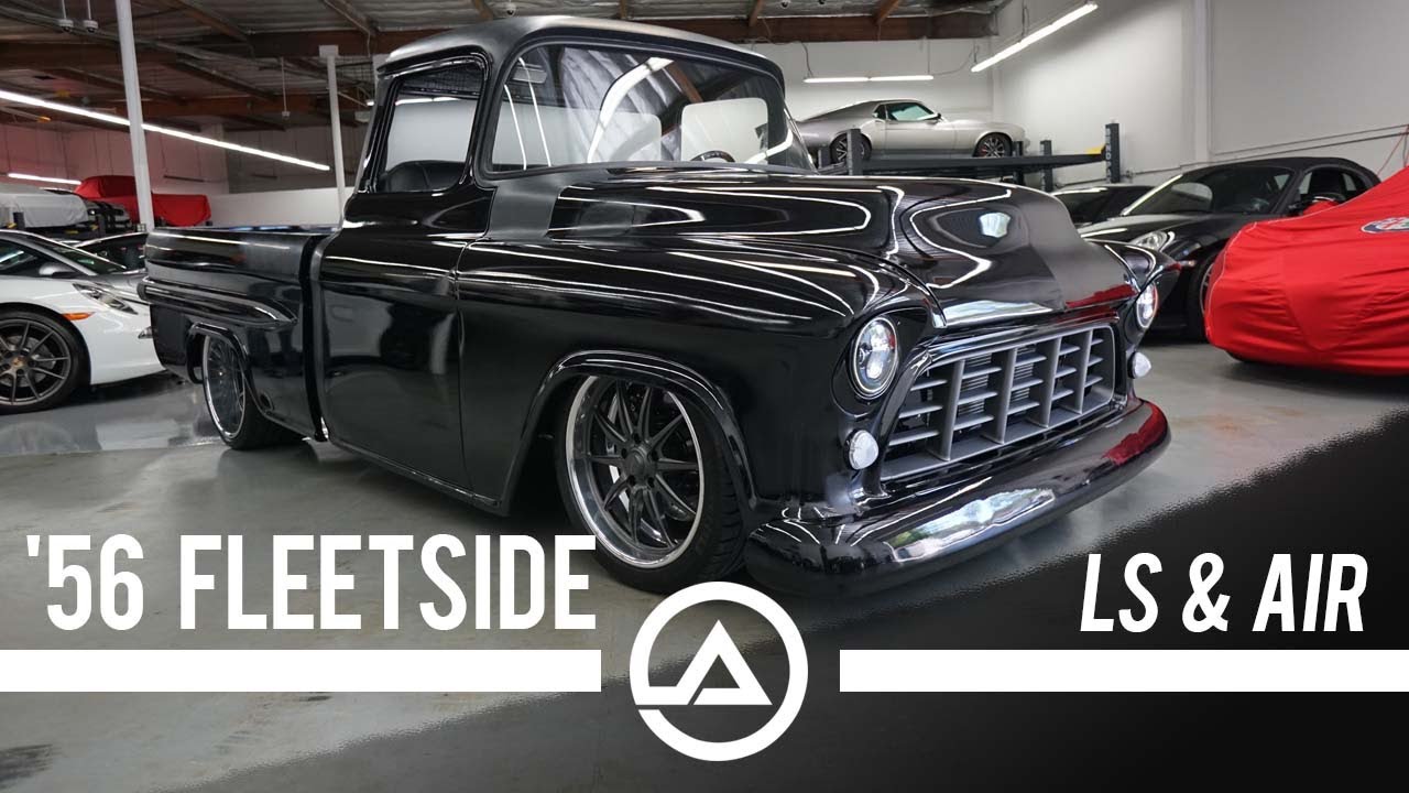 Slammed LS Powered Chevy 3100 Stepside/Fleetside - YouTube