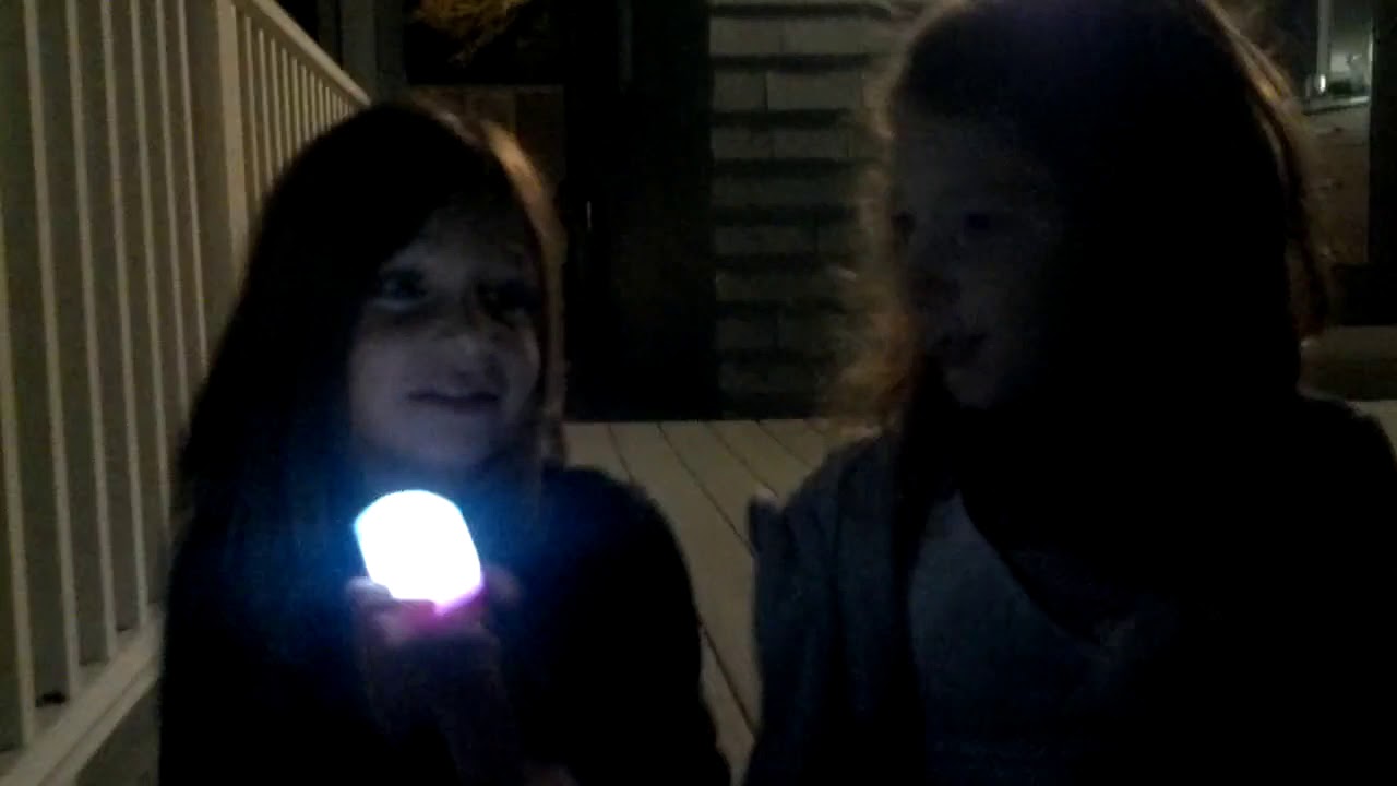 Isabel and Becca telling scary stories in Winthrop - YouTube