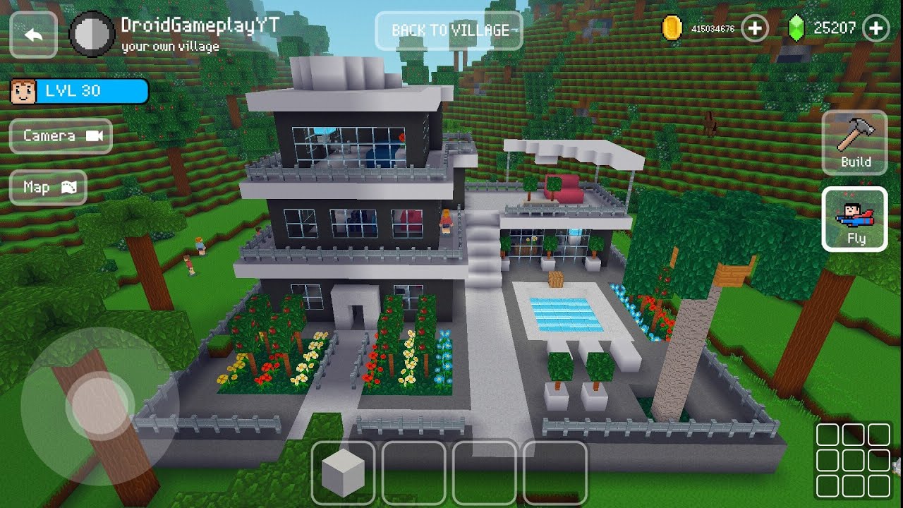 Fully Furnished Modern House - Block Craft 3d: Building Simulator Games ...
