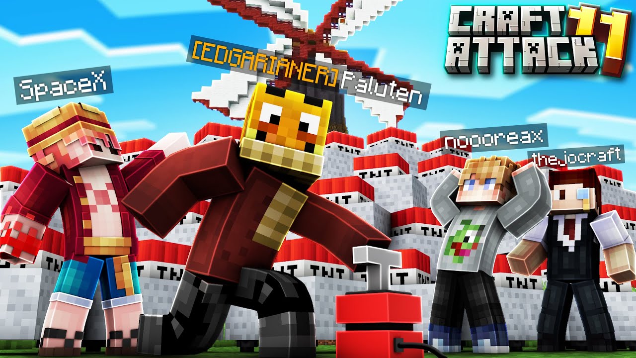 Die BESTRAFUNG: Wir sprengen die MÜHLE | Craft Attack 11 #36 - YouTube