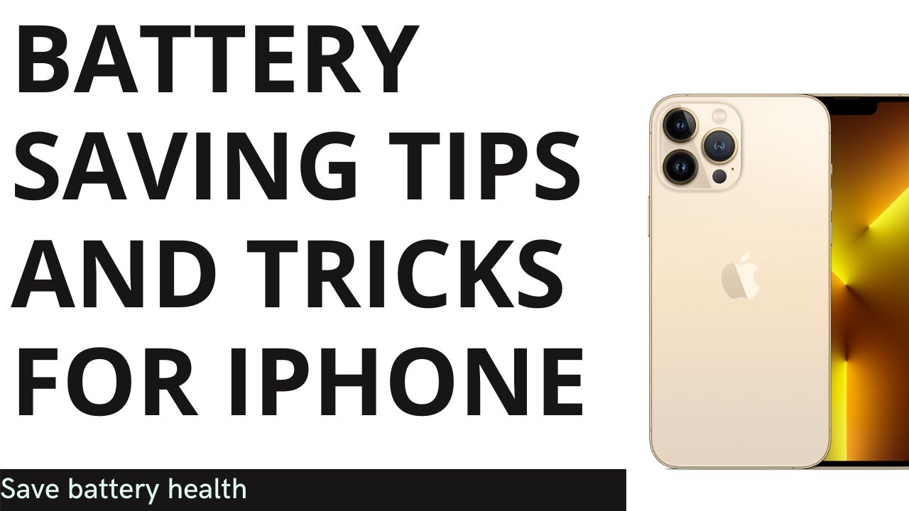 iPhone battery Saving tips and ticks | How to increase battery life ...