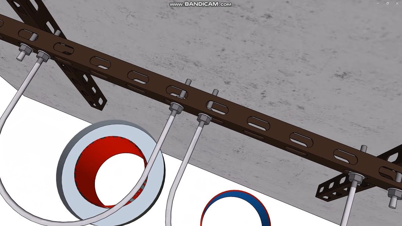 Works done inside Sketchup - CHILLER RISER SUPPORT SHAFT DETAILS 1 ...