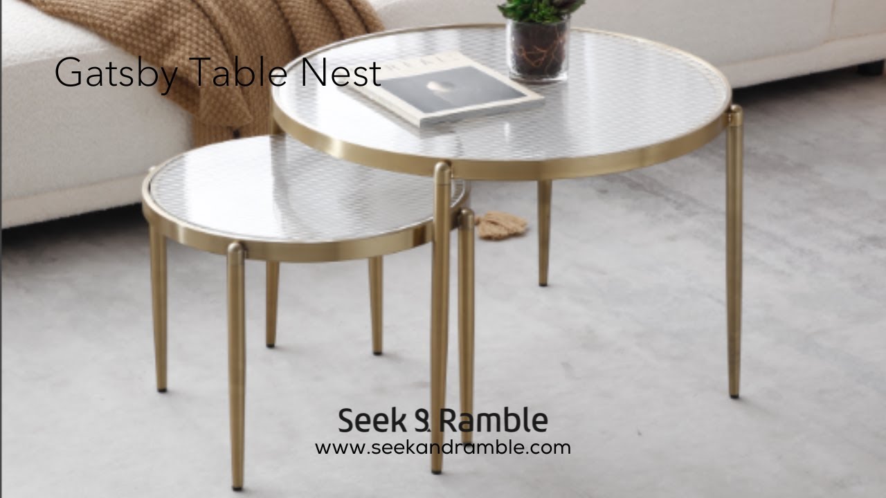 Creating a table nest with the Gatsby range | Seek & Ramble USA & AUS - YouTube