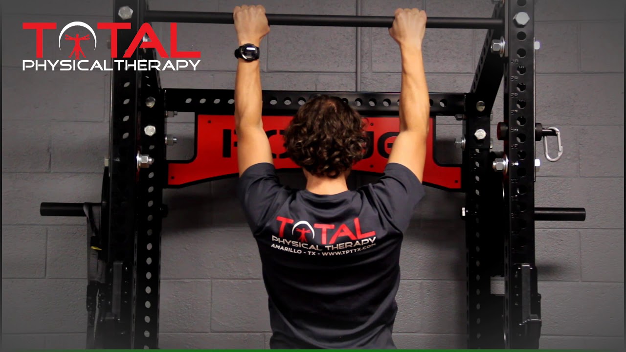 Chin up scapular depression - YouTube