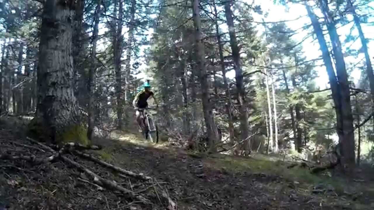 Mountain Bike στο Καταφύγιο-Οίτη - YouTube
