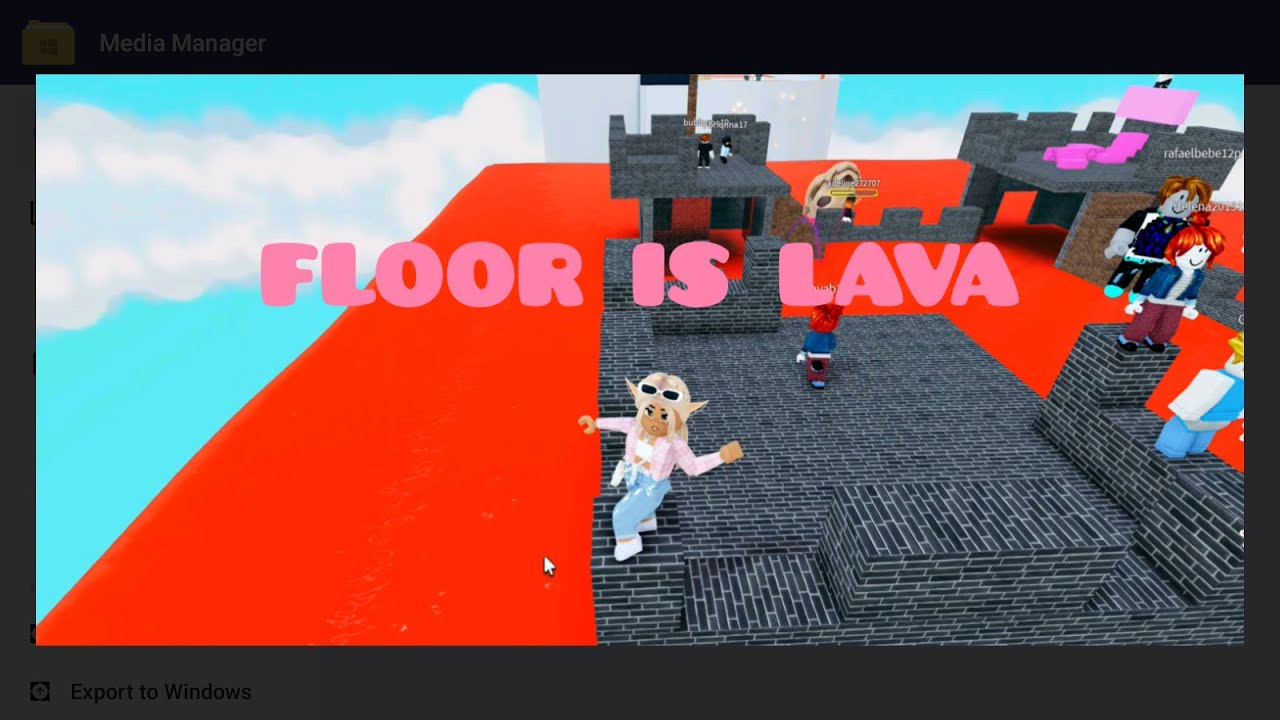 Roblox Floor is Lava fun with Cupcake_HQ - YouTube