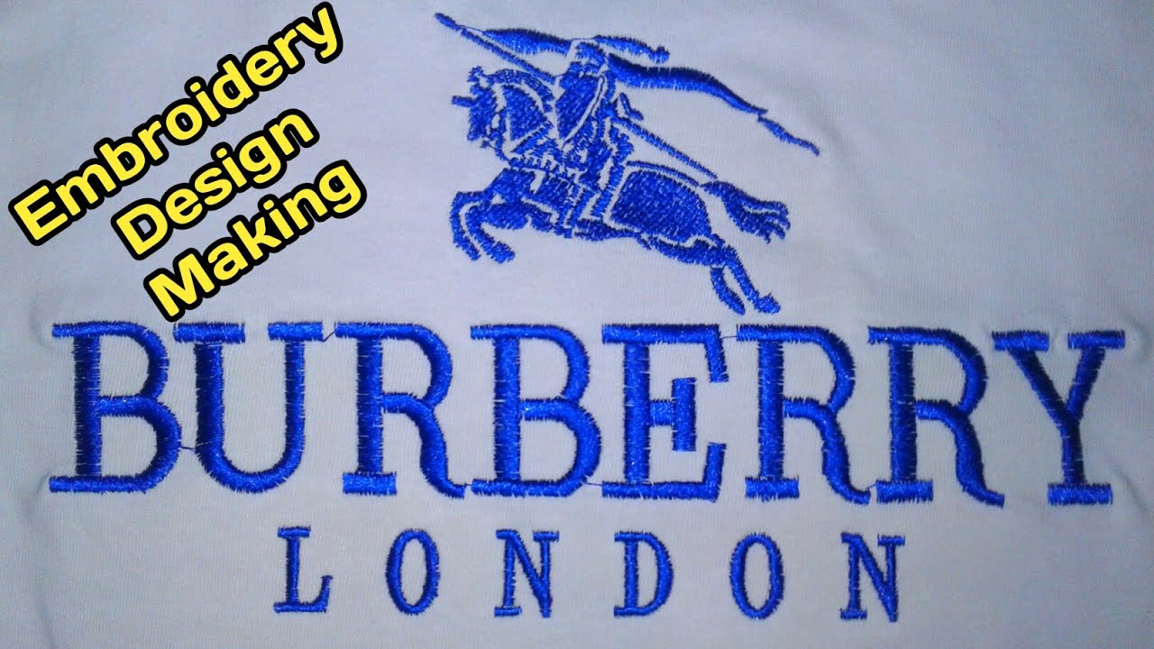 BURBERRY | Embroidery Design | Making In T-Shirt 2020 | CEM Bangla ...