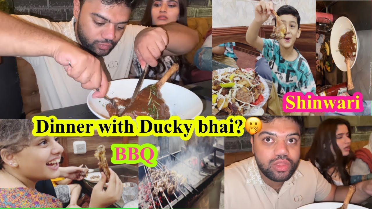 Ducky bhai dinner with fans?|dinner at shinwari restaurant|shoping from ...
