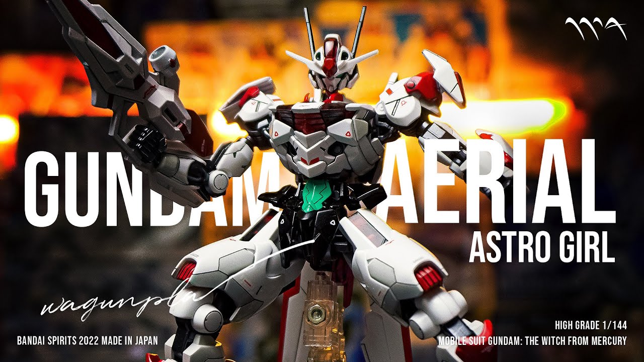 (HG)GUNDAM AERIAL (ASTRO GIRL) GUNDAM CUSTOM BUILD (ประกอบทำสีกันดั้ม ...