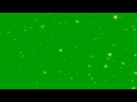 4K Glitter Star Free Green Screen Effect
