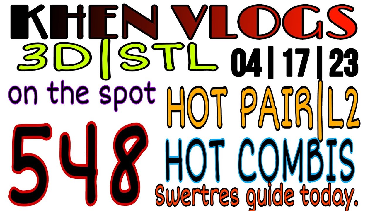 Swertres guide today Hot pairing lasto hot combinations watch out. - YouTube