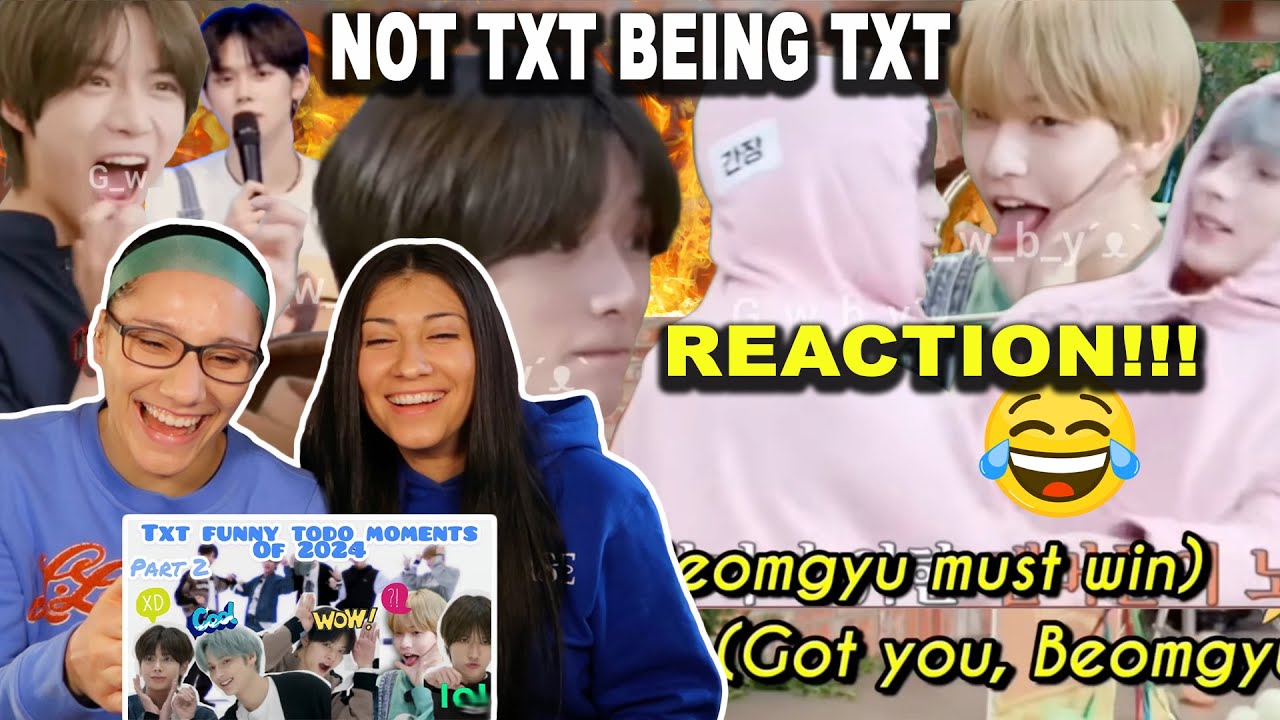 NOT TXT BEING TXT; REACTION 😭| TXT To-do Funny Moments of 2024 (Part 2)| SISTERS REACT - YouTube