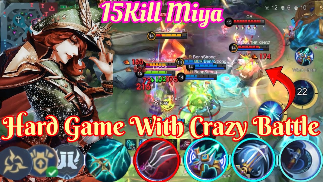 Epic Battle Miya With Hardest Game Miya Solo Rank Mythic Honor Above # ...
