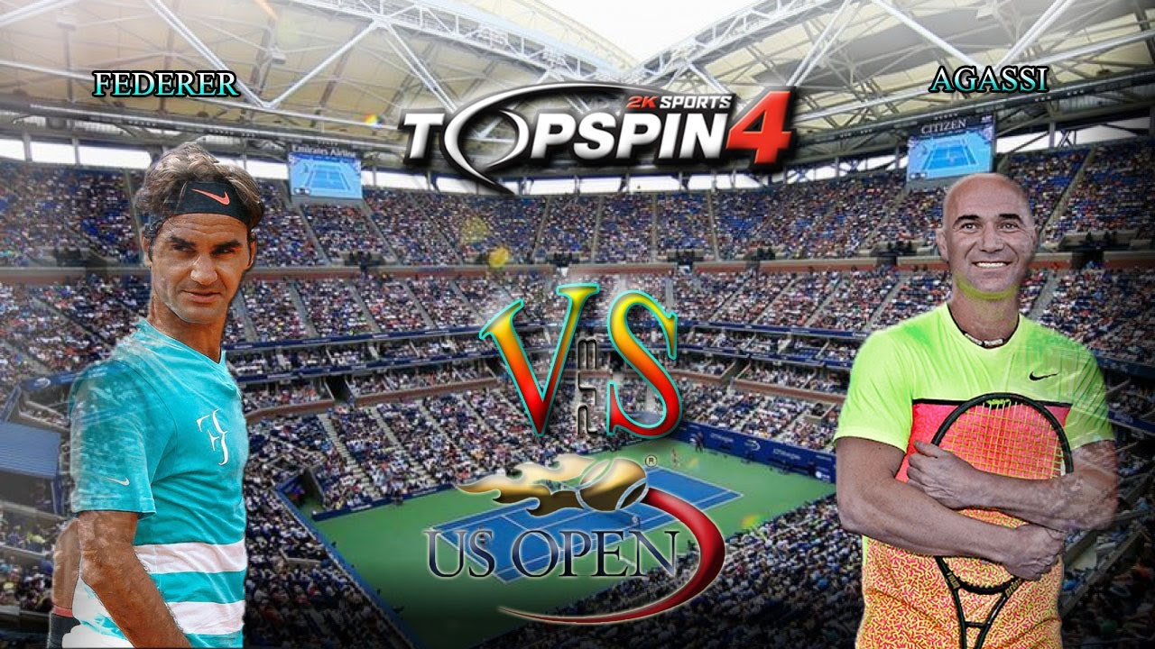 Top Spin 4 Roger Federer vs Andre Agassi "modo experto" - YouTube