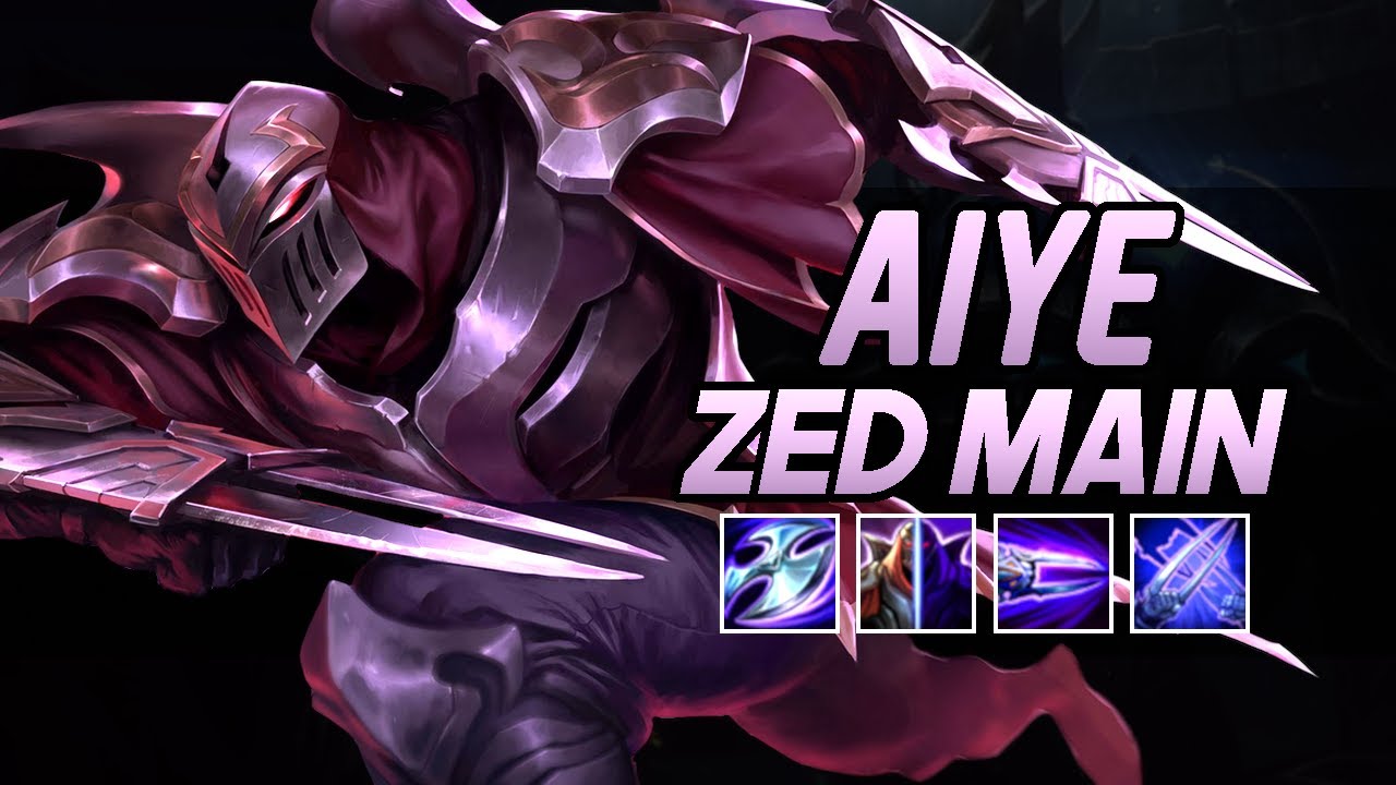AIYE "Challenger Zed Main" Montage | Best Zed Plays - YouTube