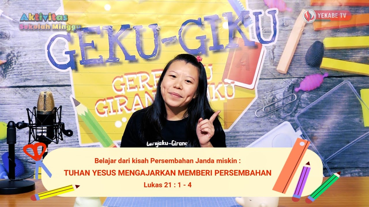 AKTIVITAS SEKOLAH MINGGU 283 | TUHAN YESUS MENGAJARKAN MEMBERI ...