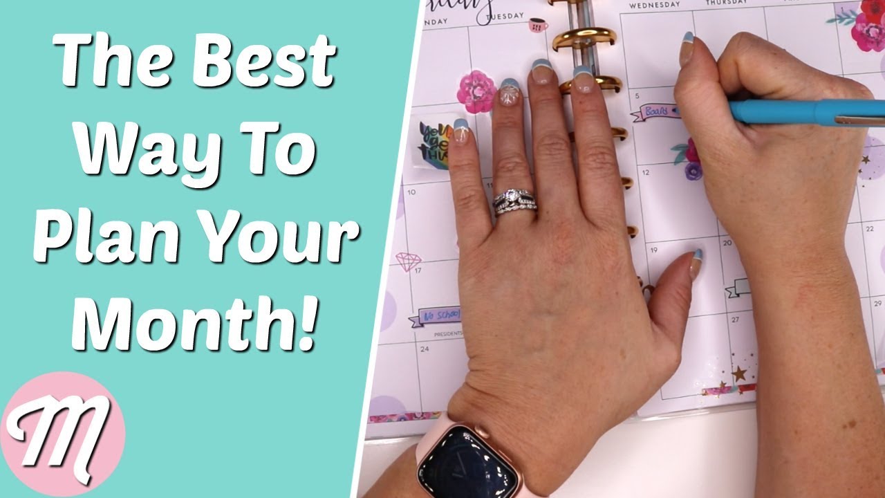 The Best Way To Plan Your Month Using The Happy Planner! - YouTube