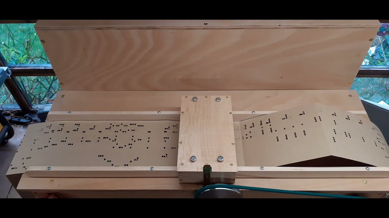 New 29 note book playing hand cranked street organ built by Rob Barker ...