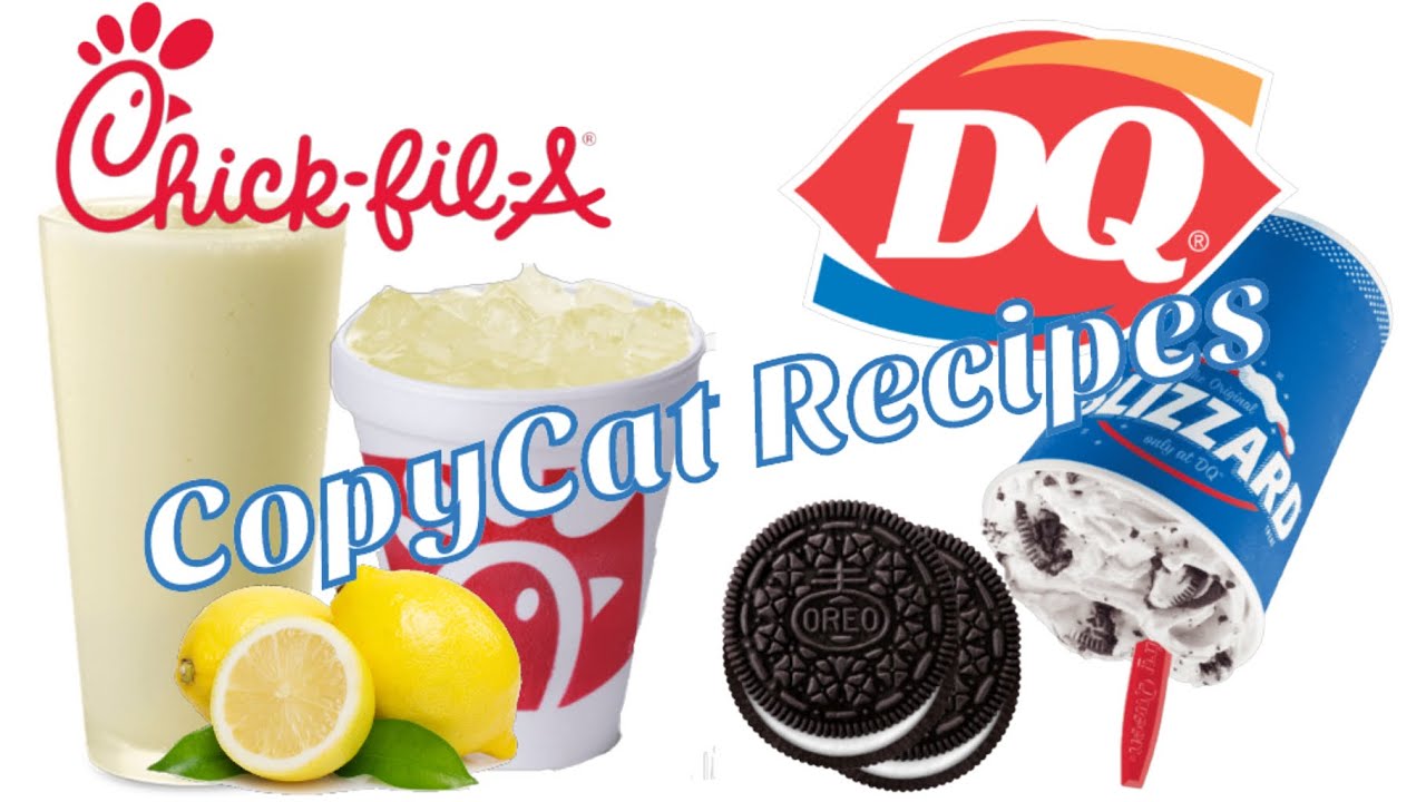 CopyCat DQ Blizzard and Chick-fil-A Lemonade Recipes - YouTube