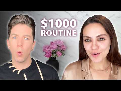 Reacting to Mila Kunis's BOUGIE Skin Care Routine 💰