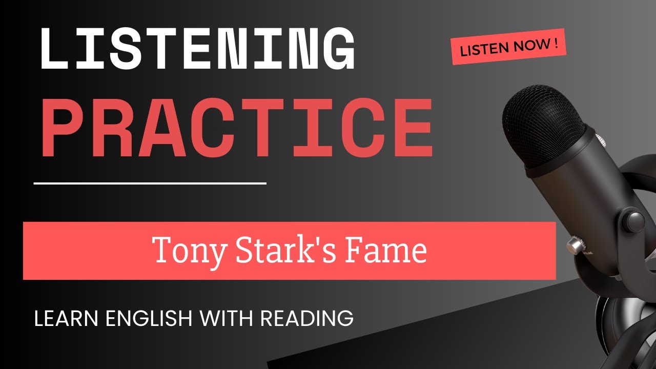 Listening Practice | A1 - A2 | Tony Stark's Fame - YouTube