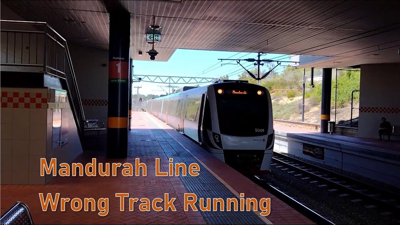 Mandurah Line Wrong Track Running [Aubin Grove to Rockingham] - YouTube