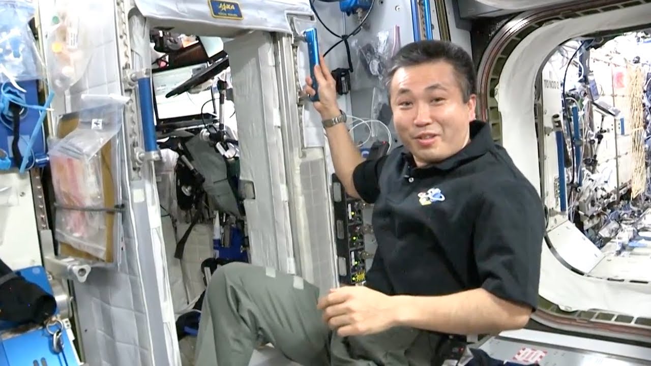 Touring the Space Station's Crew Quarters - YouTube