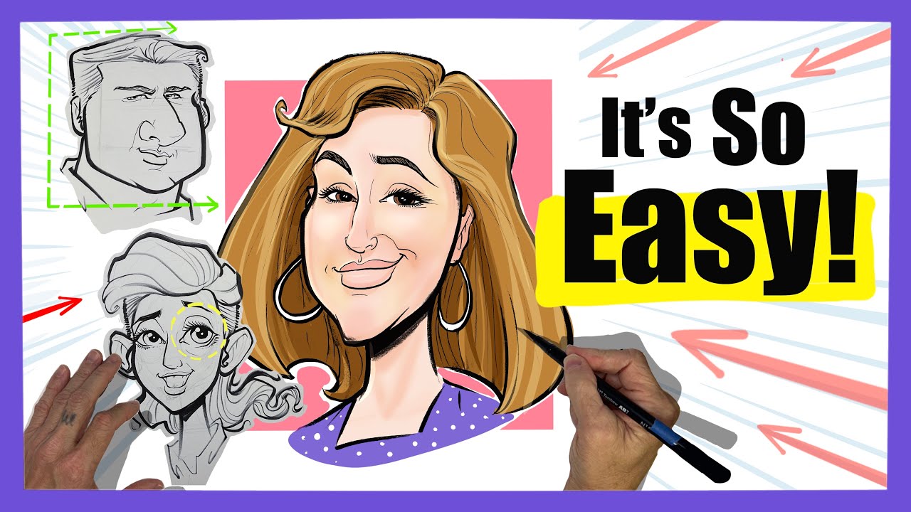 The Easiest Caricature Drawing Exercise Ever - YouTube
