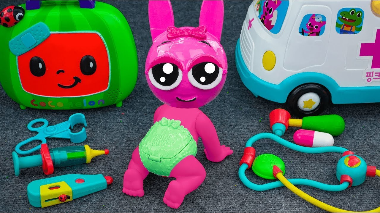 SPRUNKI PINKI Toy Satisfying with Unboxing Cute Ambulence & Toilet ...